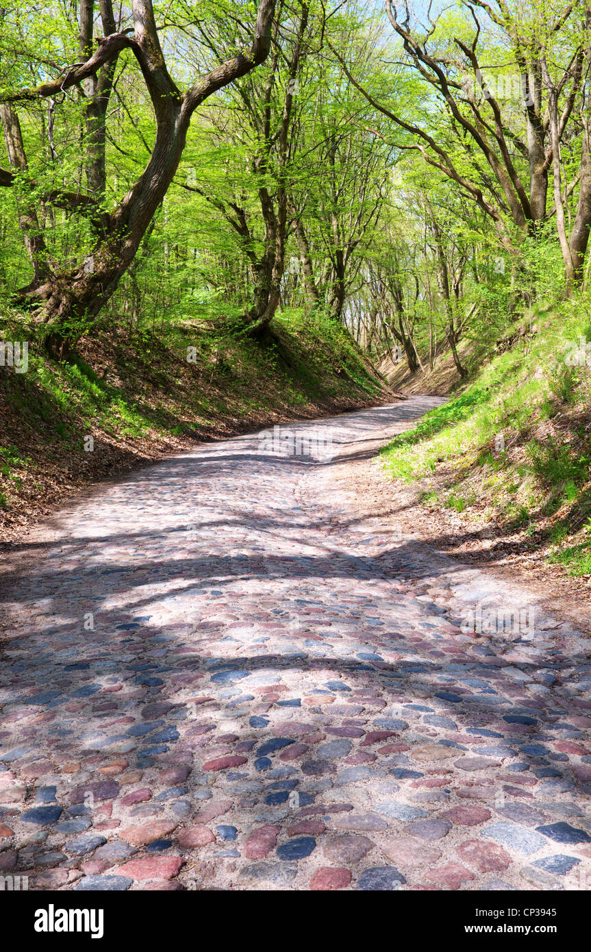 Ancient stone road Stock Photo - Alamy