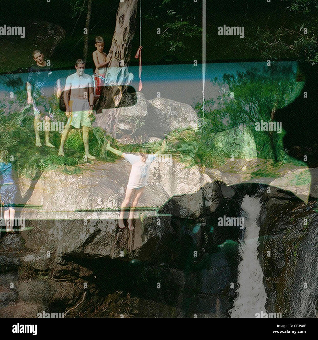 Waterfall silhouette hi-res stock photography and images - Alamy