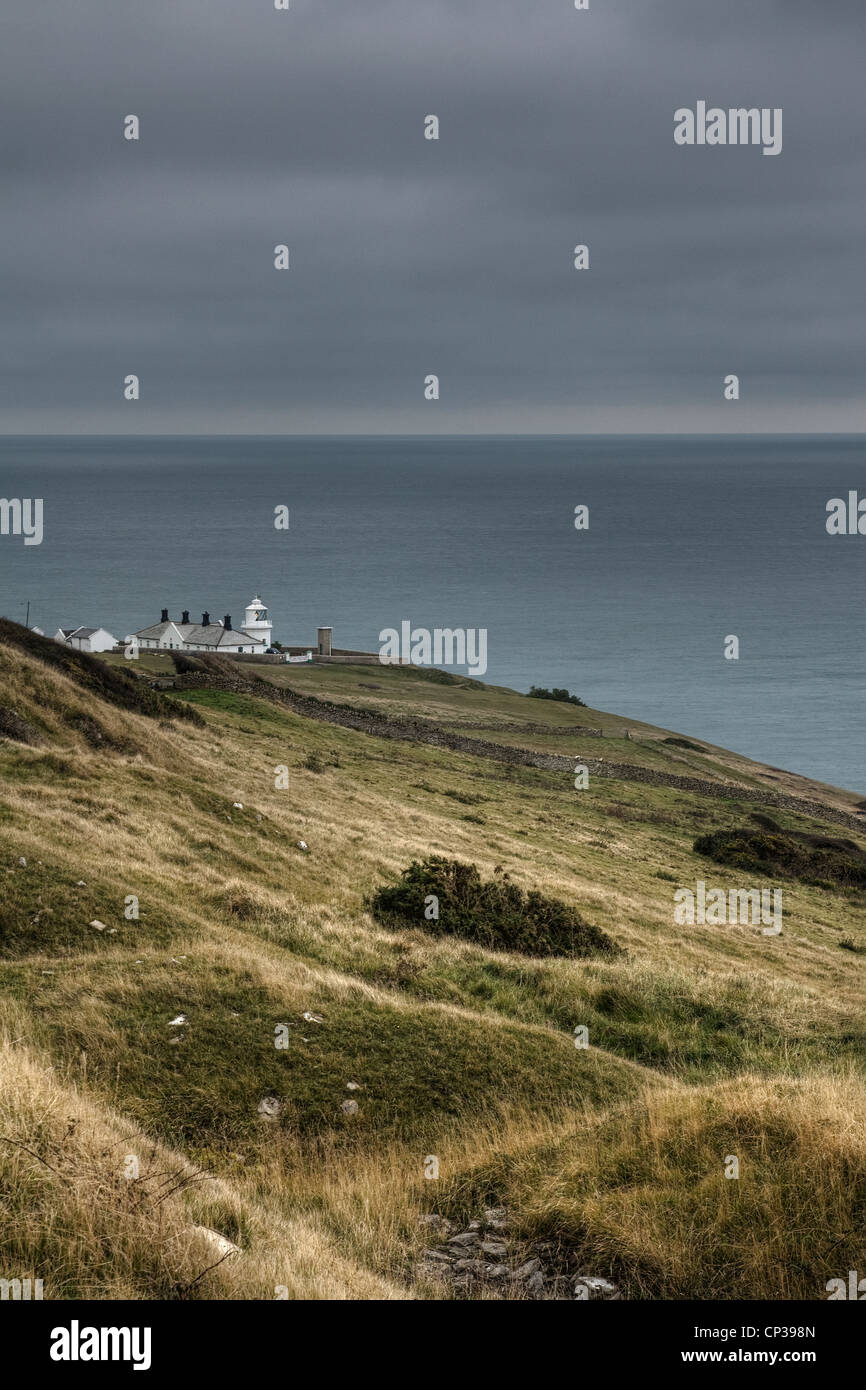 Anvil Point Lighthouse, durlston country park Stock Photo - Alamy