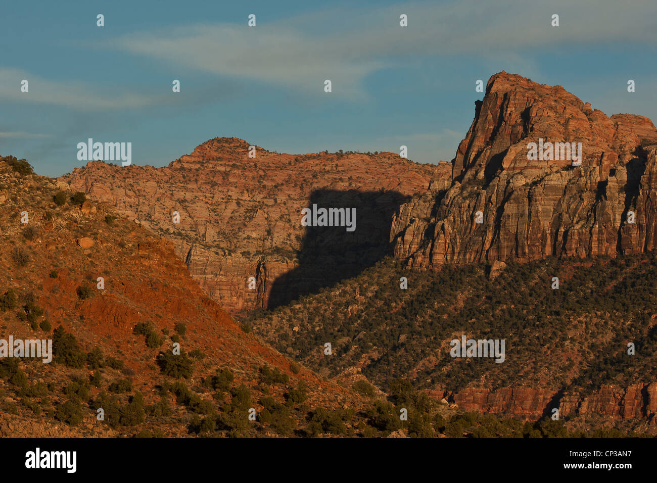 The red rock and colorful splendour of the Zion National Park near St ...