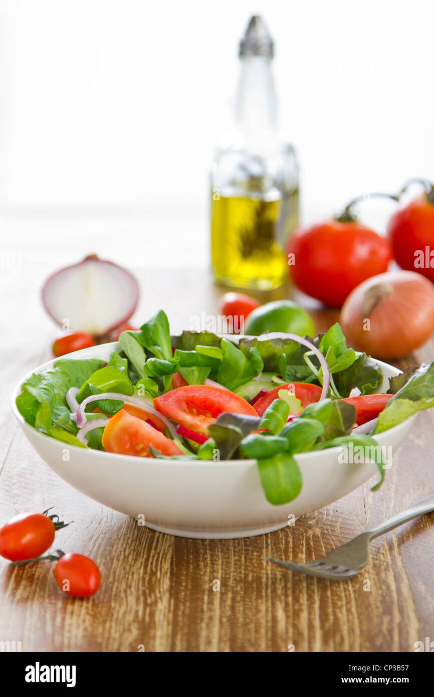 Fresh Vegetables Salad Stock Photo - Alamy
