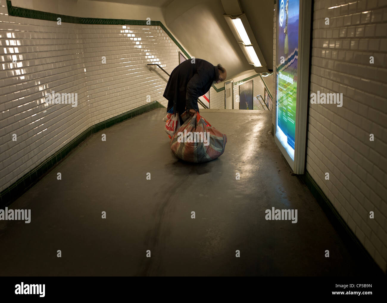 Urban Misery: The Subway., The curved trace of the old hunchback. The ...