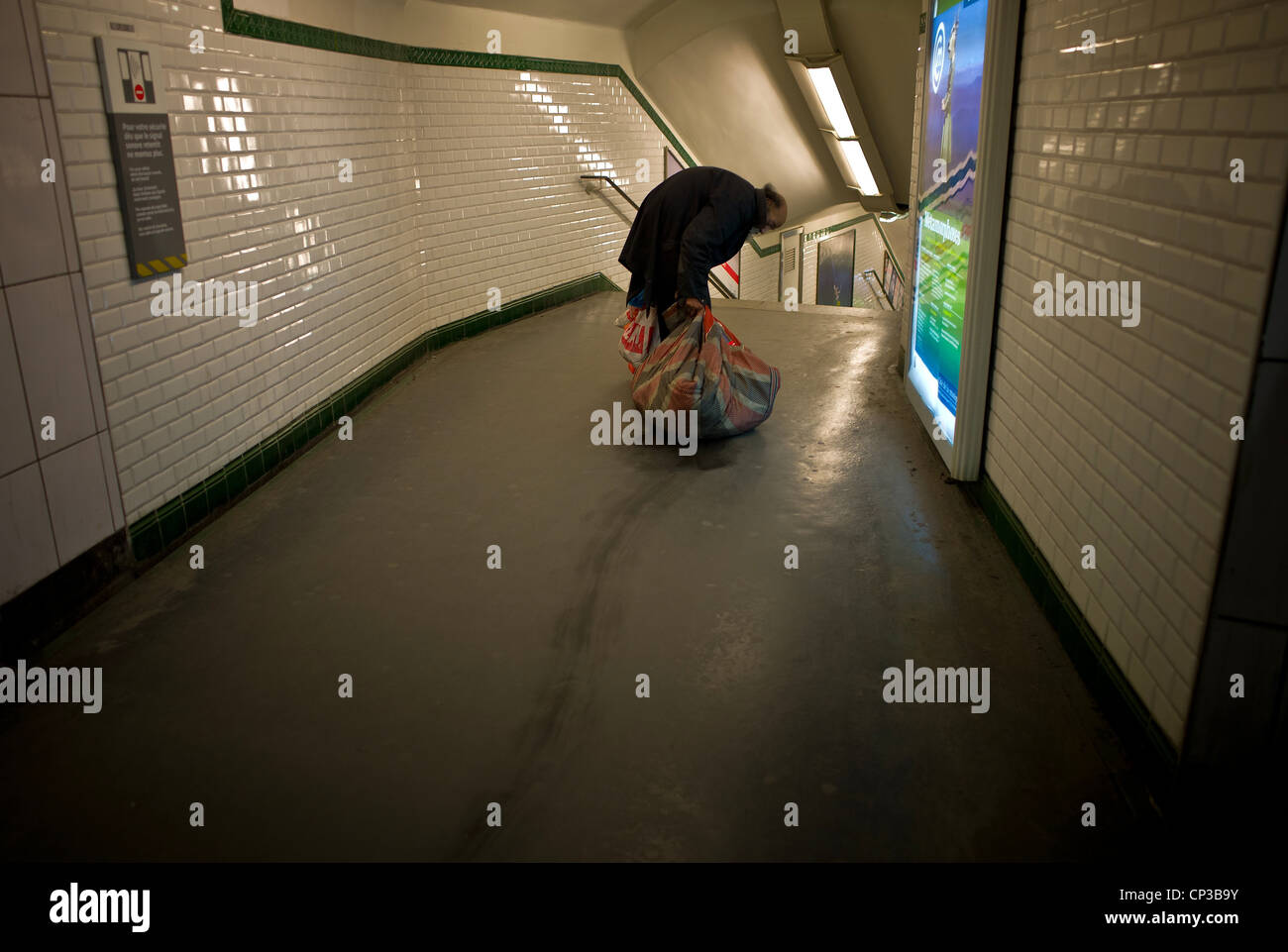Urban Misery: The Subway., The curved trace of the old hunchback. The ...