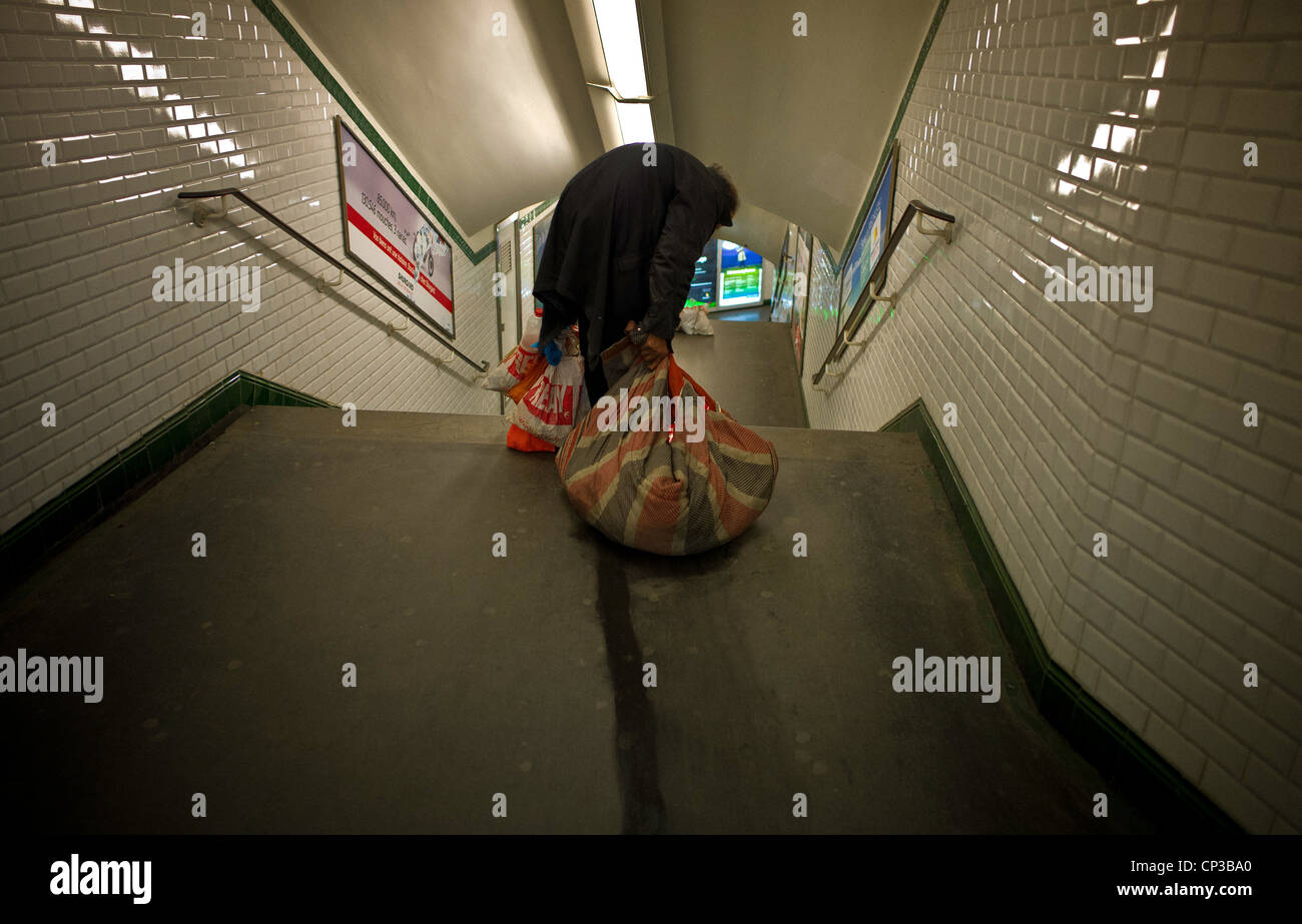 Urban Misery: The Subway., The curved trace of the old hunchback. The ...