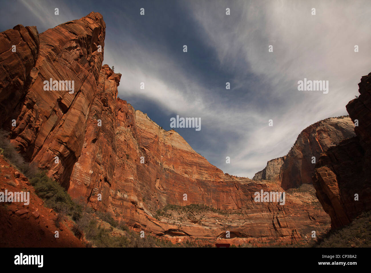 The red rock and colorful splendour of the Zion National Park near St ...