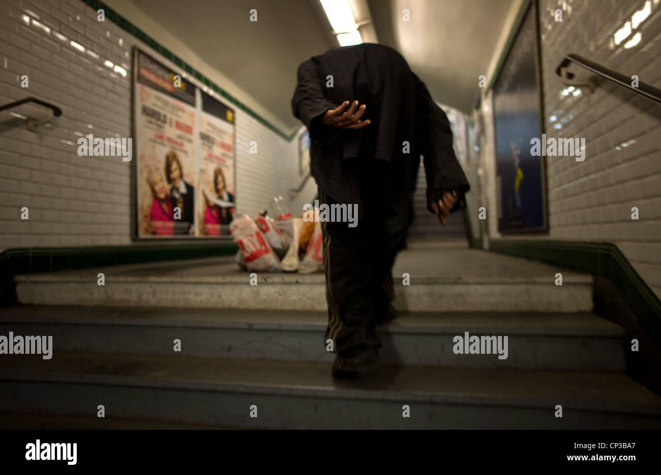 Urban Misery: The Subway., The curved trace of the old hunchback. The ...