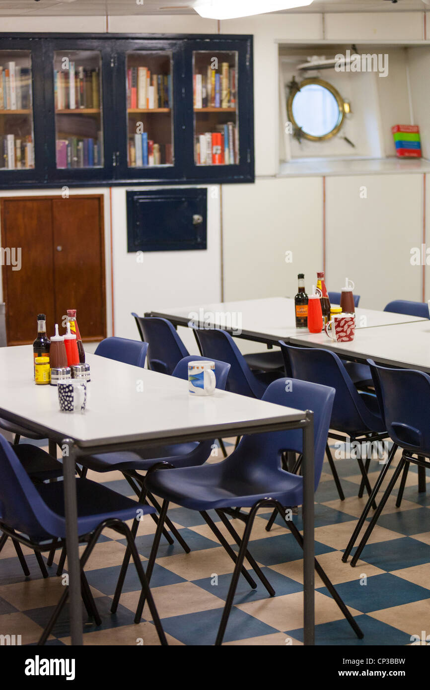 The Crew's dining area on board Royal Yacht Britannia, Edinburgh ...