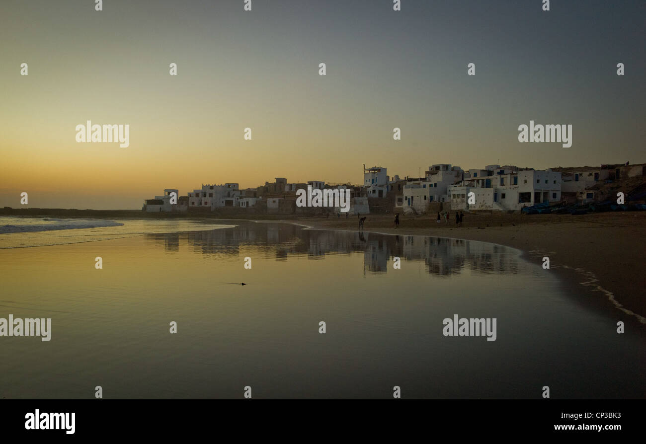 Tifnit, a Moroccan fishning village., Reflection of Tifnit Stock Photo ...