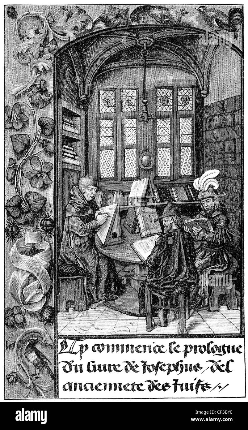15th century manuscript Black and White Stock Photos & Images - Alamy