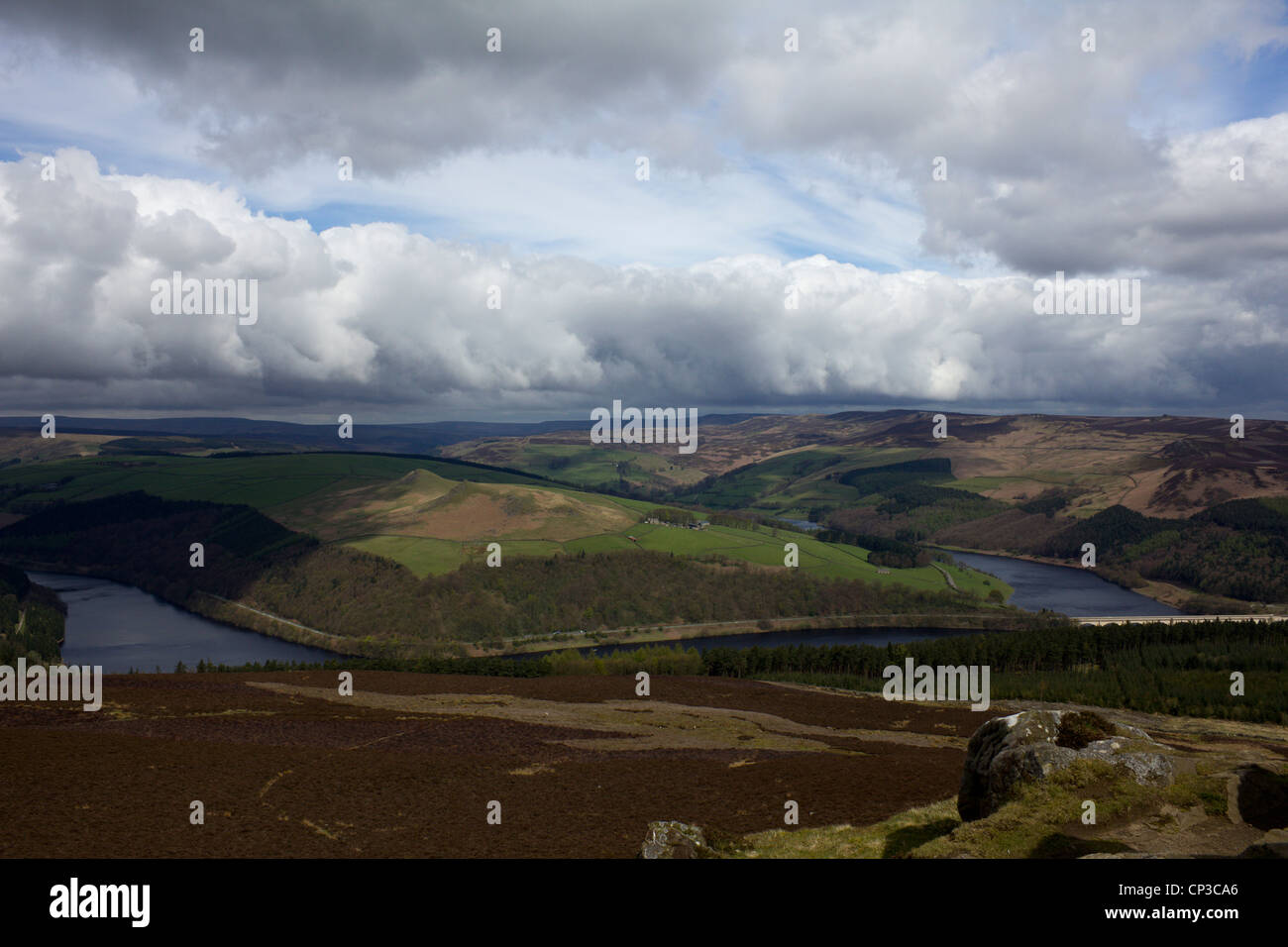 win hill trig point summit peak district derbyshire england uk Stock ...