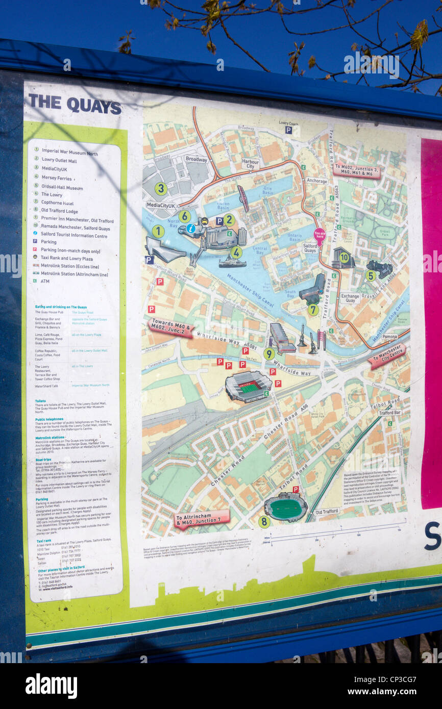 Map Of The City Of Salford England