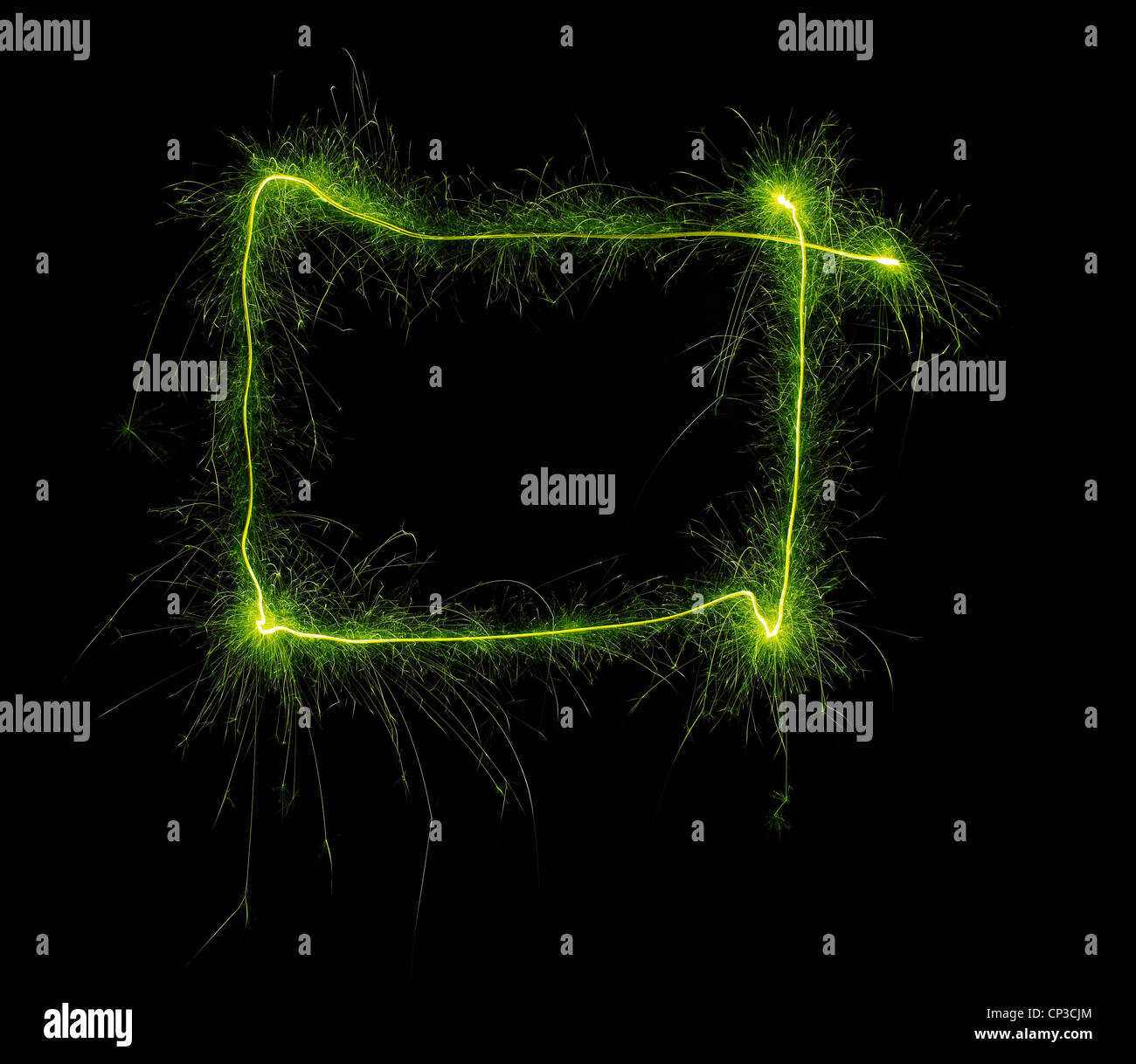 shapes made from sparklers Stock Photo - Alamy