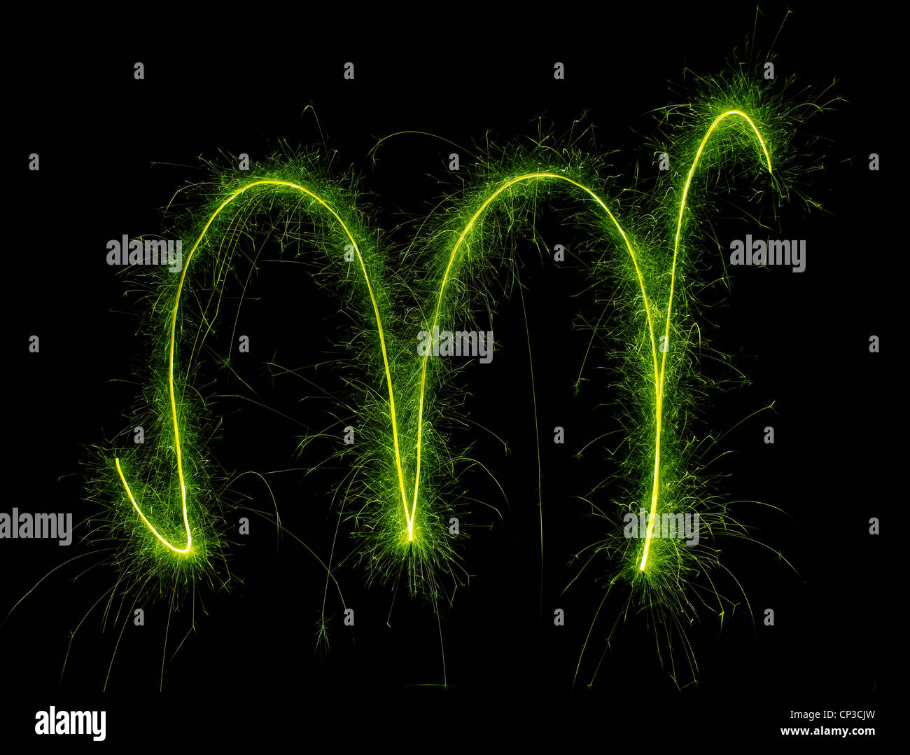 shapes made from sparklers Stock Photo - Alamy