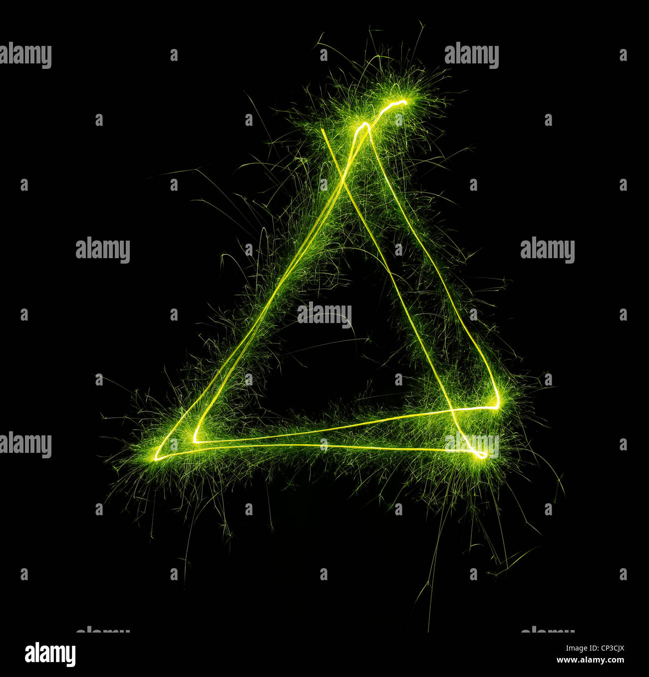 shapes made from sparklers Stock Photo - Alamy