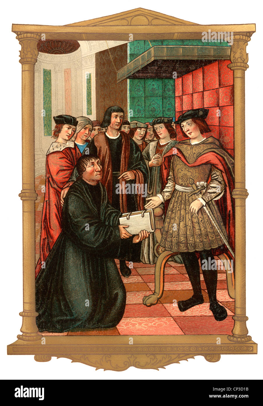 manuscript, 16th century, Guillaume Dubois or Cretin, 1460-1525, French ...