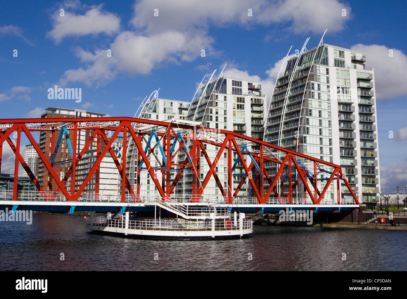 Detroit Bridge salford quays greater manchester england uk Stock Photo ...