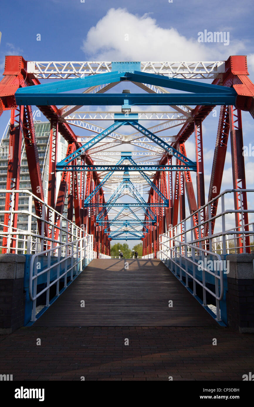 Detroit Bridge salford quays greater manchester england uk Stock Photo ...