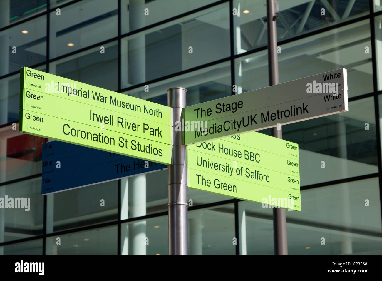 Orange tower, media city uk hi-res stock photography and images - Alamy