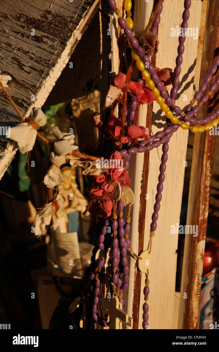 A roadside shrine along Route 286 south of Three Points in the Sonoran ...