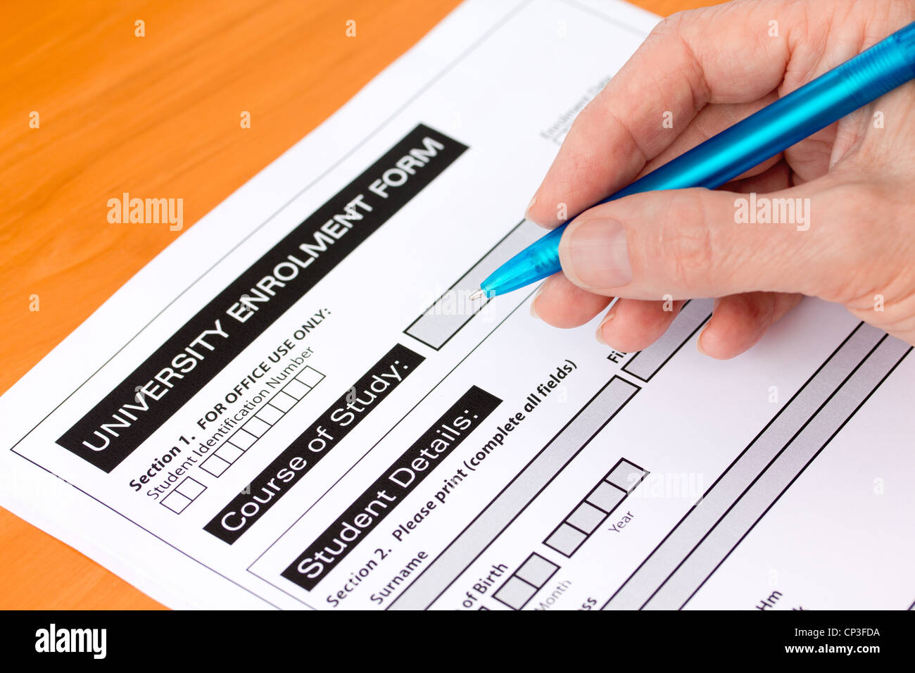 College application hi-res stock photography and images - Alamy
