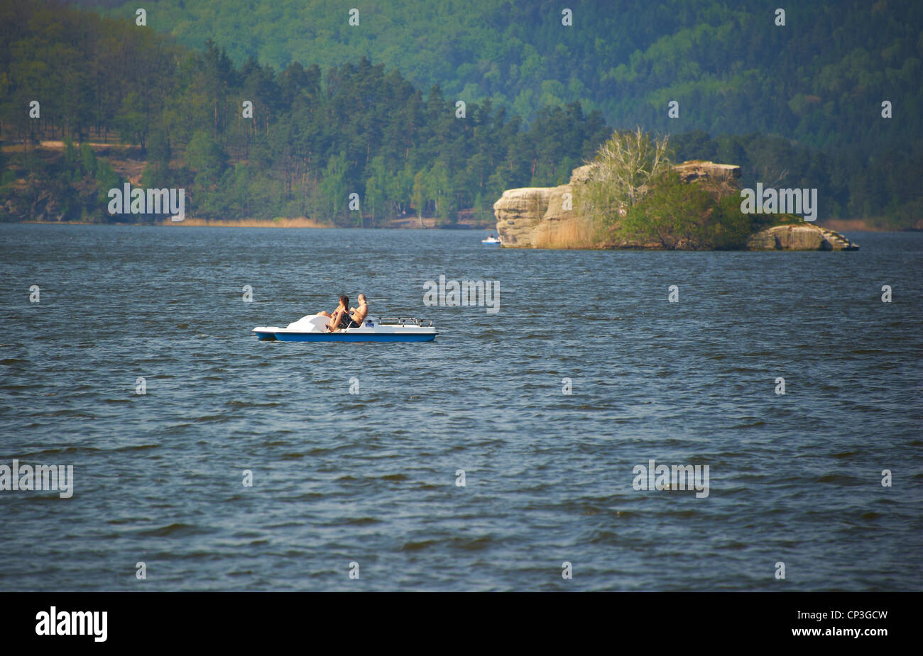 Macha lake, tourist centre Doksy, beach, Czech Republic Stock Photo - Alamy