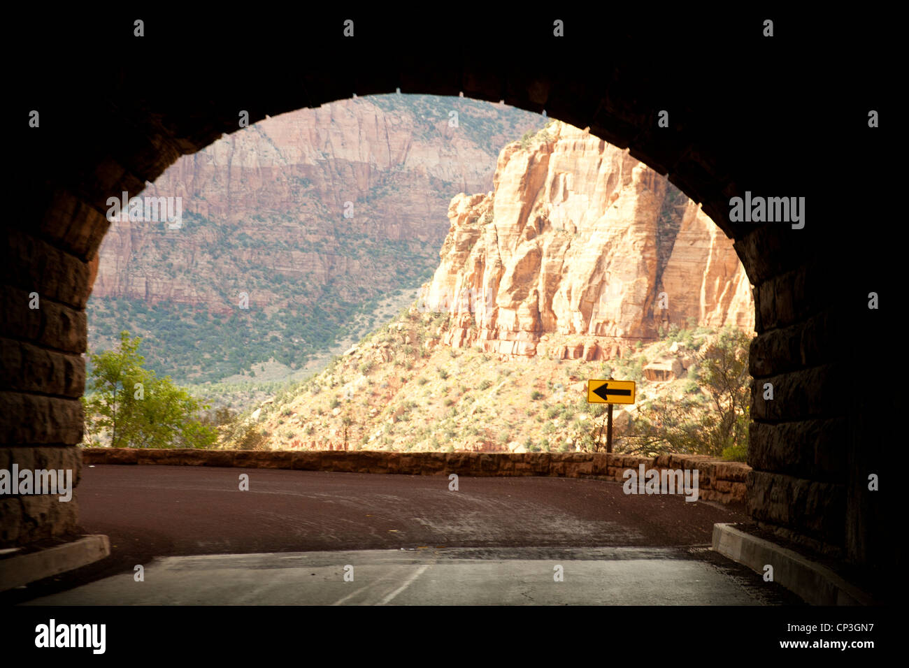 Road through a tunnel Stock Photo - Alamy