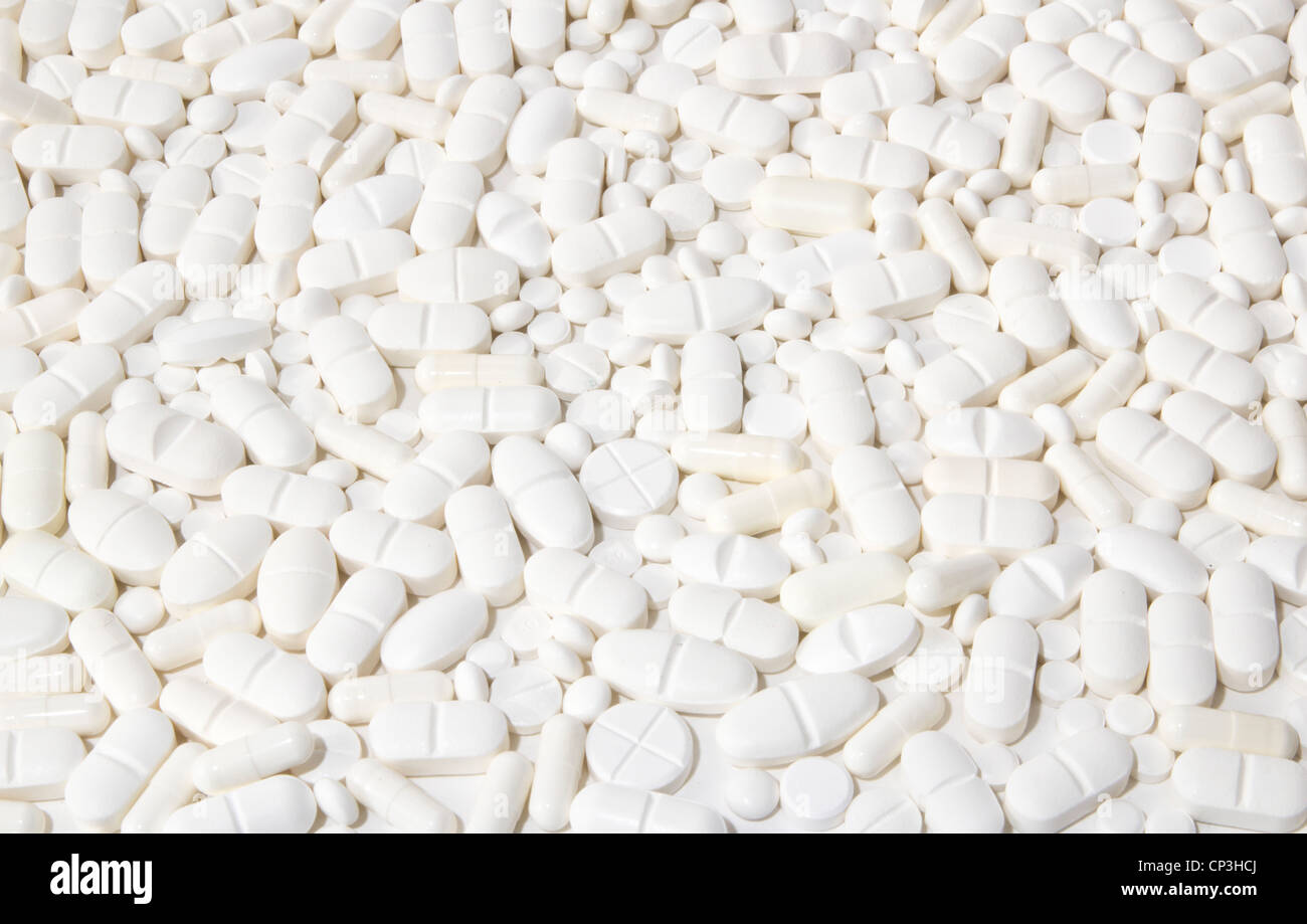 Pills pile circle hi-res stock photography and images - Alamy