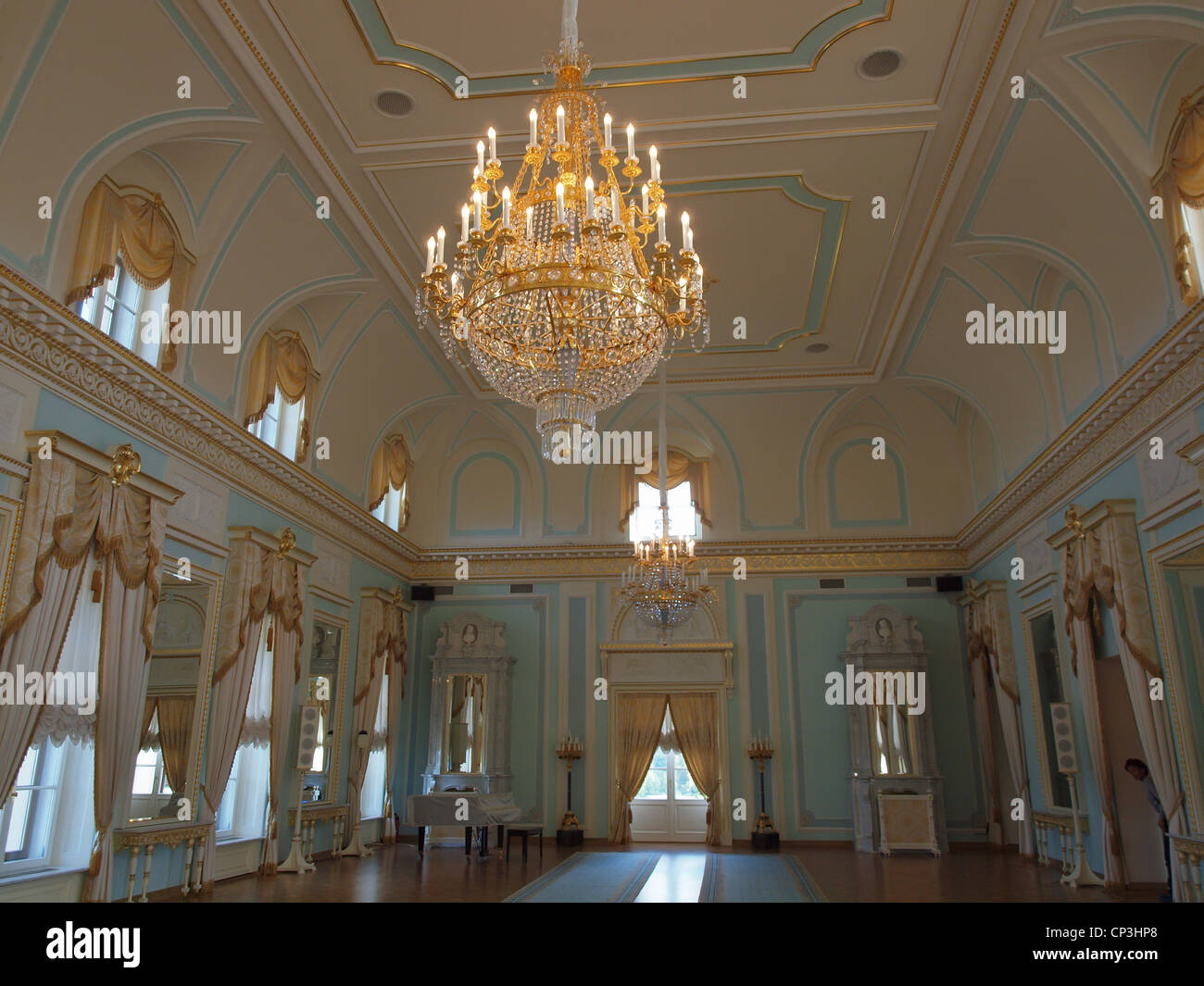 Inside the Constantine Palace in Strelna, St. Petersburg, Russia Stock ...