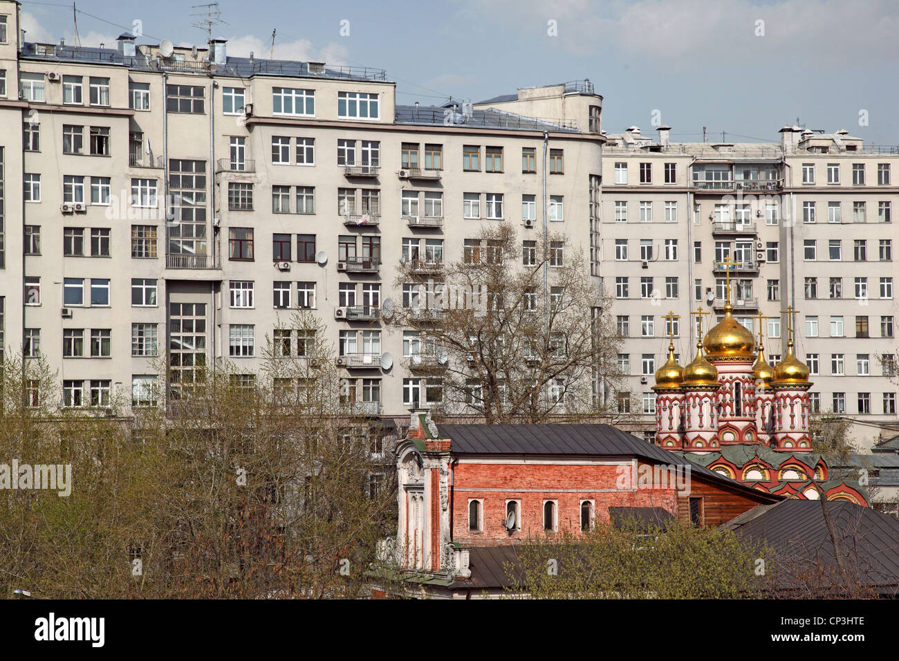 Moscow Russia street Stock Photo - Alamy