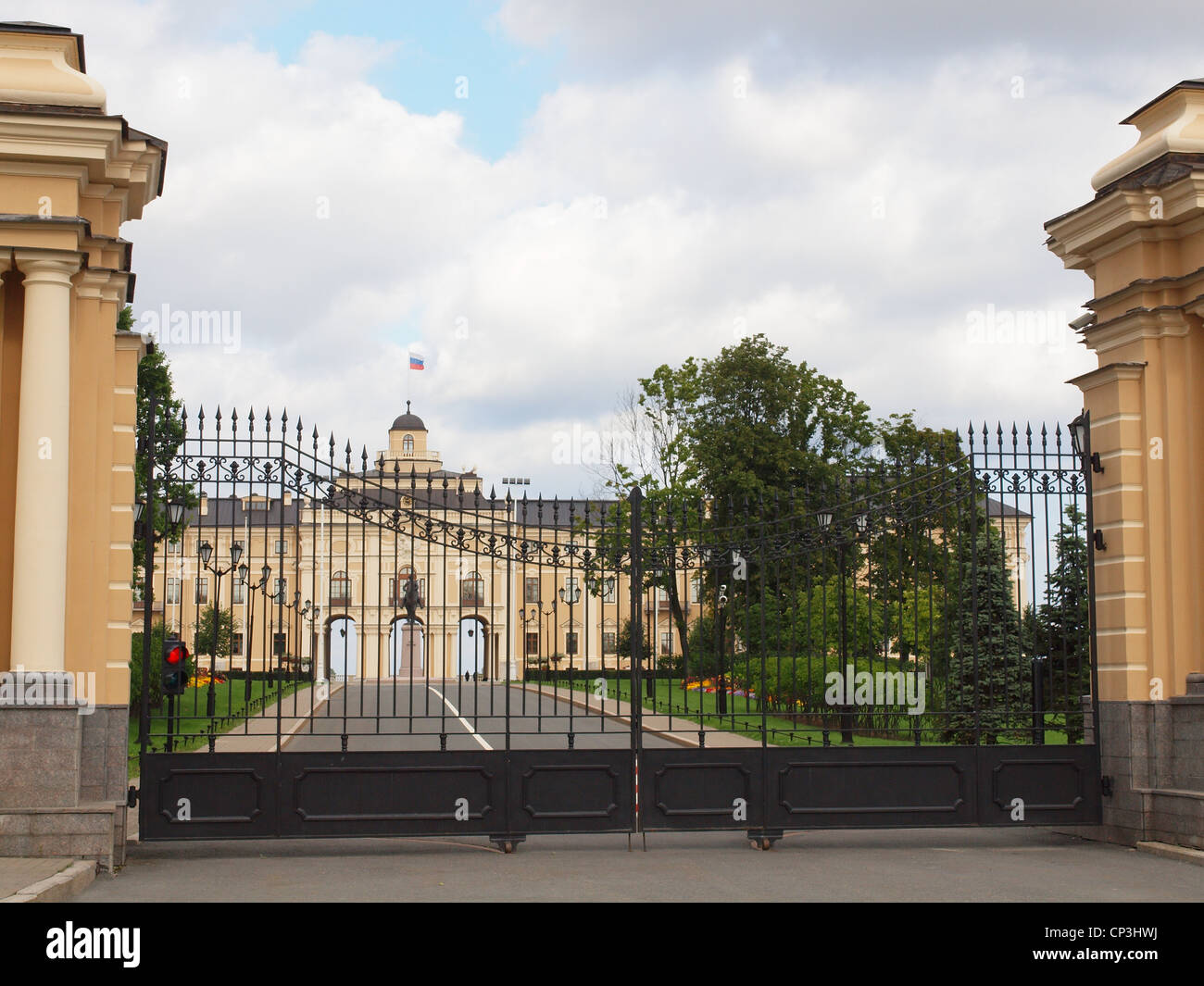 The Constantine Palace in Strelna, St. Petersburg, Russia Stock Photo ...
