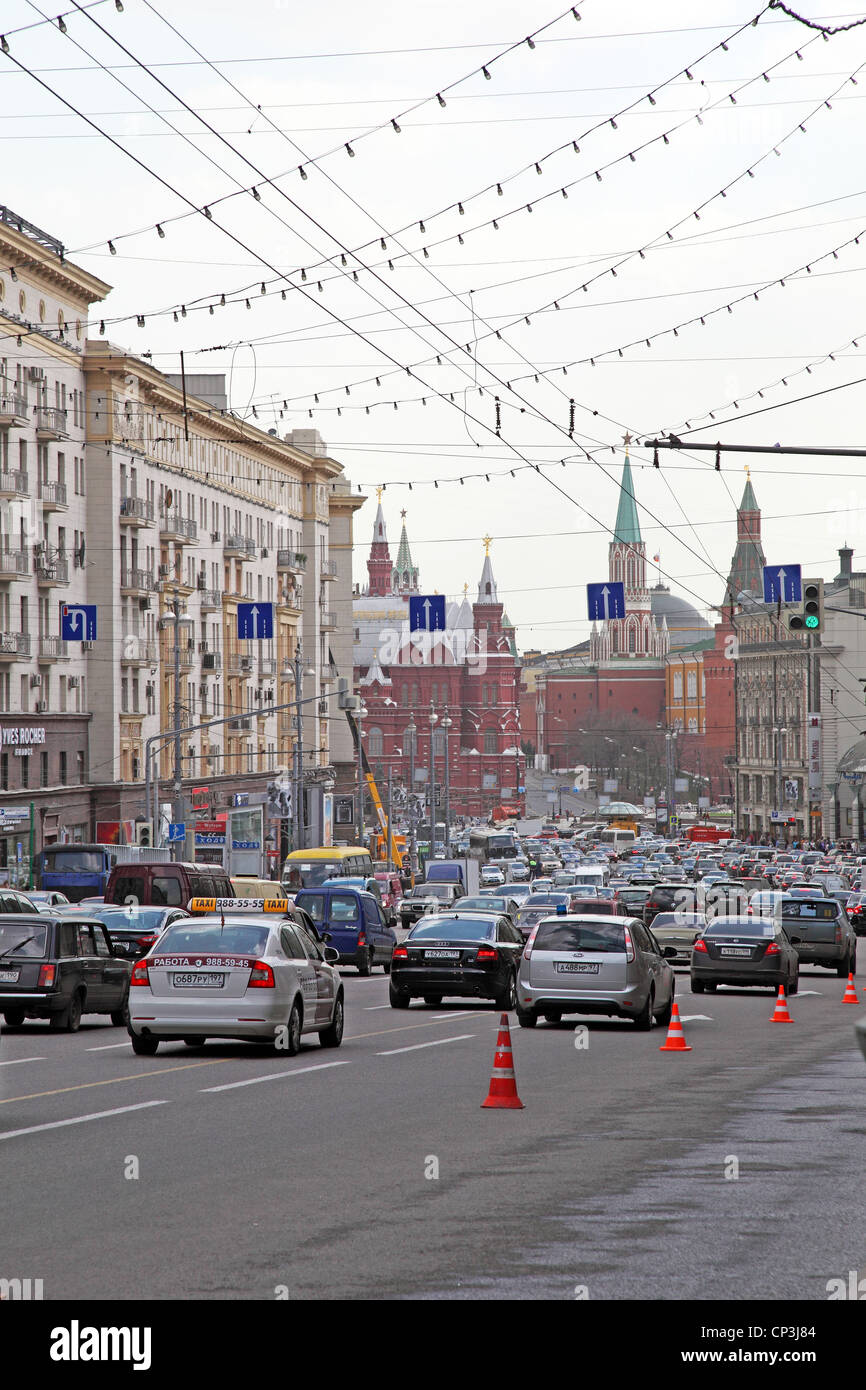 Moscow Russia street Stock Photo - Alamy