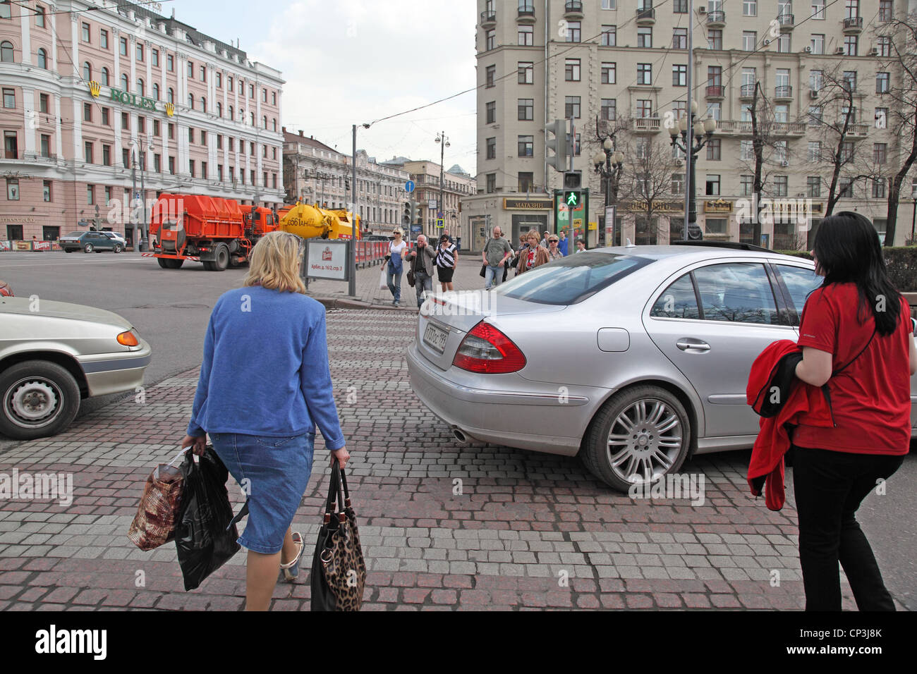 Moscow Russia street Stock Photo - Alamy