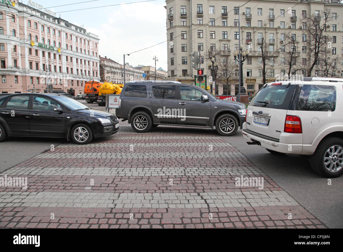 Moscow Russia street Stock Photo - Alamy