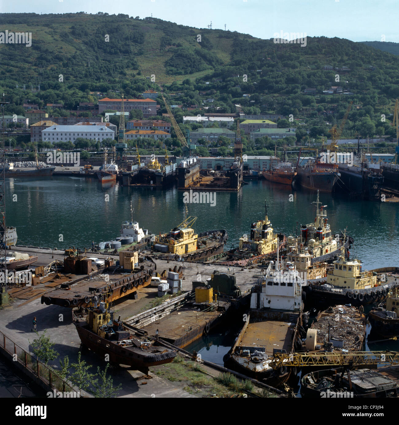 Petropavlovsk Russia Kamchatka Docks And Ships Stock Photo - Alamy
