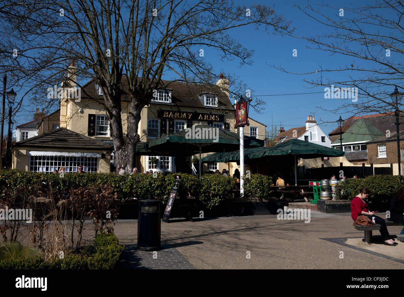 barmy arms the embankment twickenham middlesex england Stock Photo - Alamy