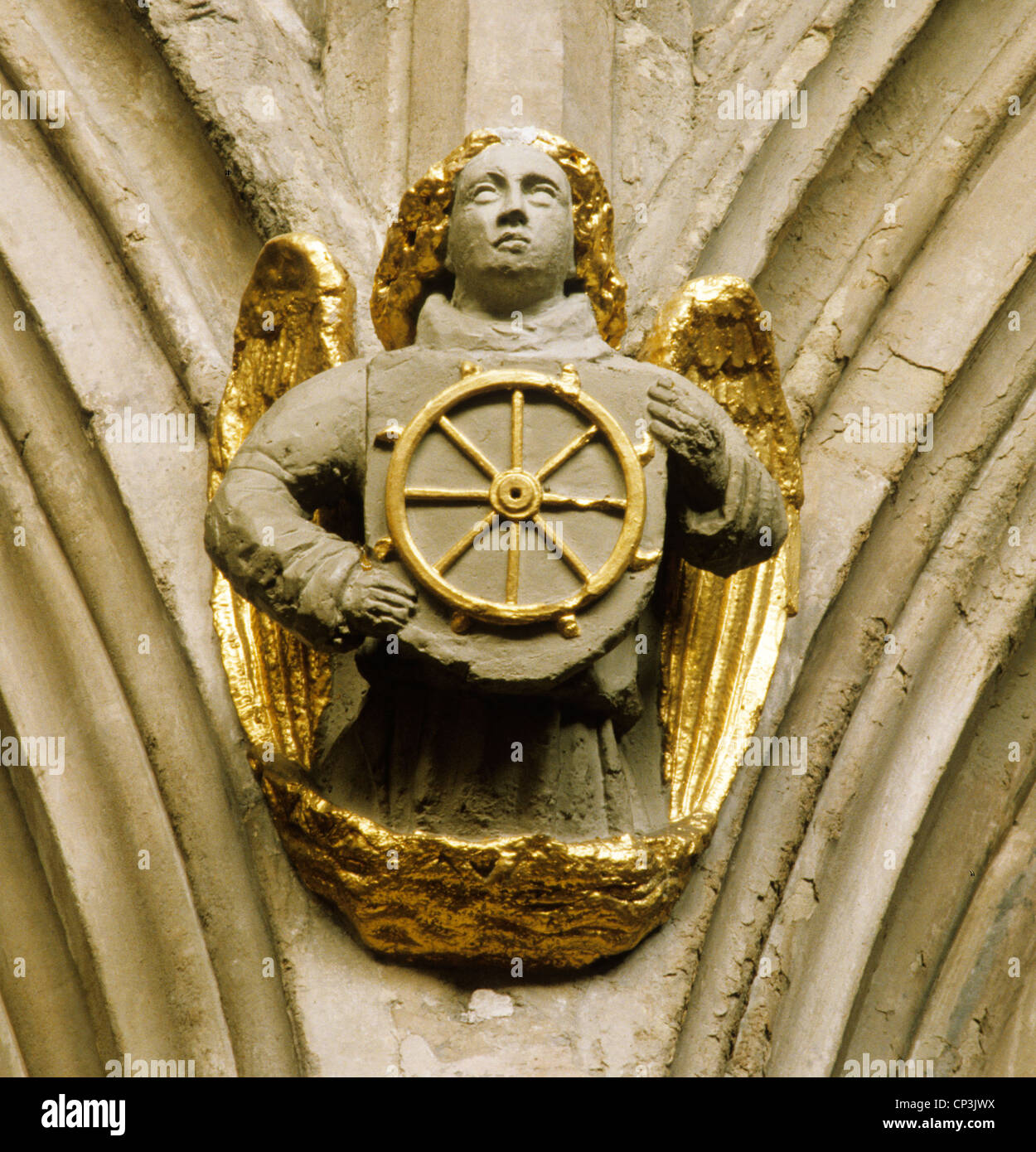 St. Margarets Church, Westminster, Angel with St. Catherines Wheel ...