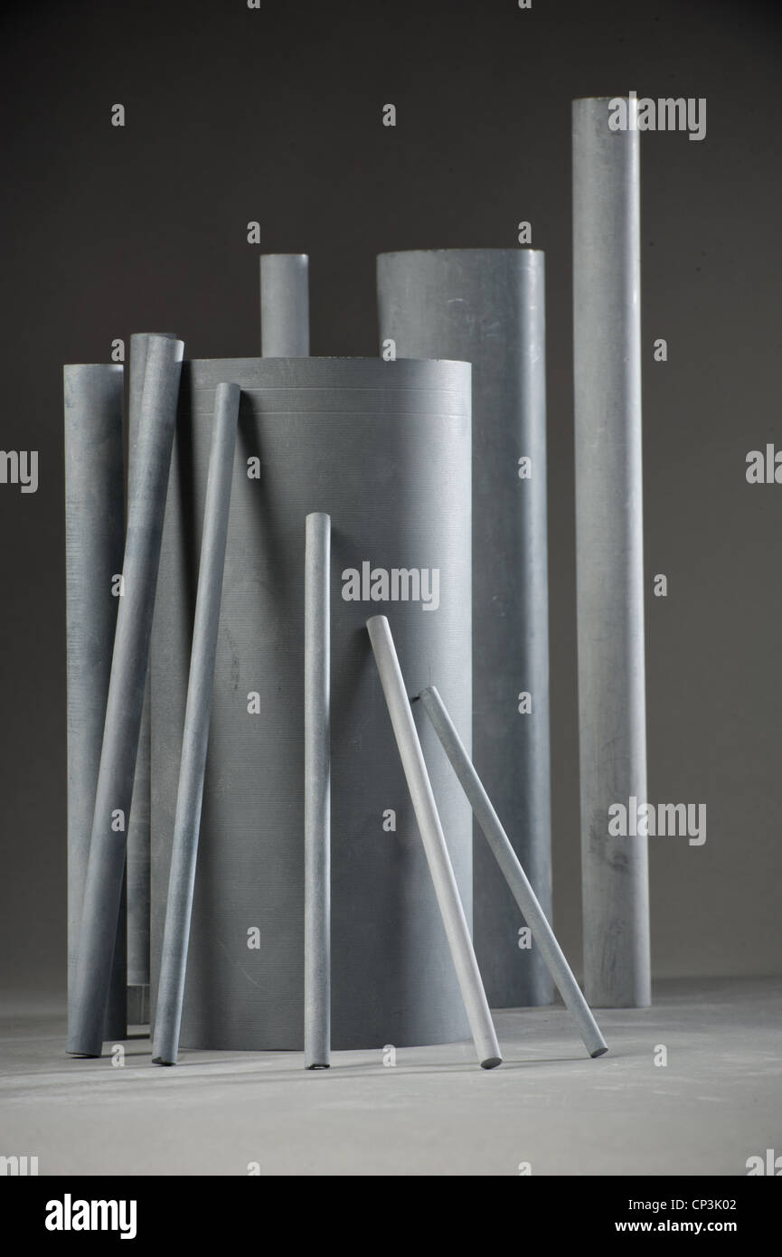 Cylinders lean against one another Stock Photo - Alamy