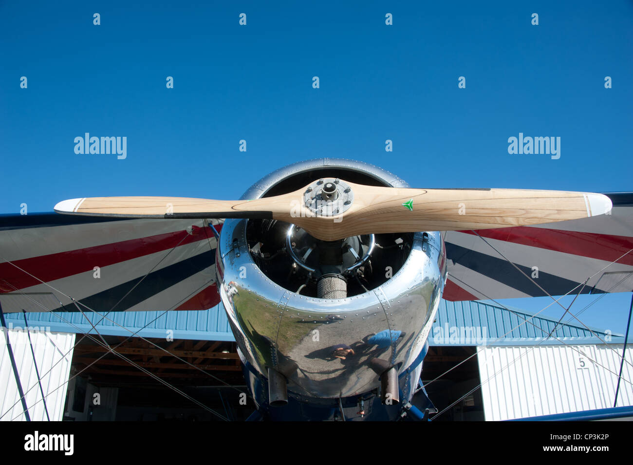 Front prop of a small plane Stock Photo - Alamy