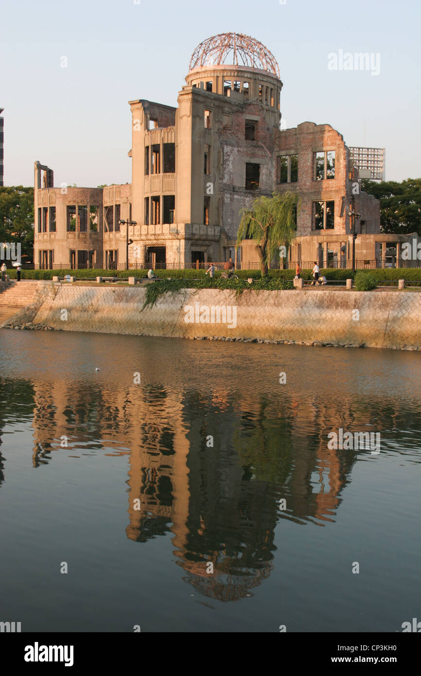 Beside the Atomic Bomb Dome Memorial, in Peace Park, Hiroshima, Japan ...