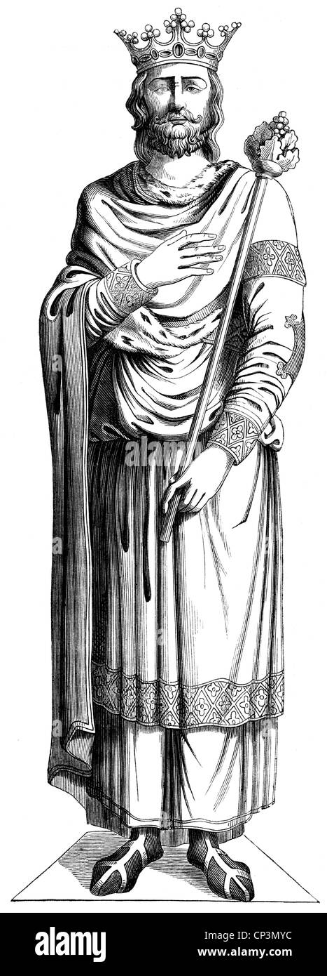 Louis VII "the Young", circa 1120 - 18.9.1180, King of France 1137 ...