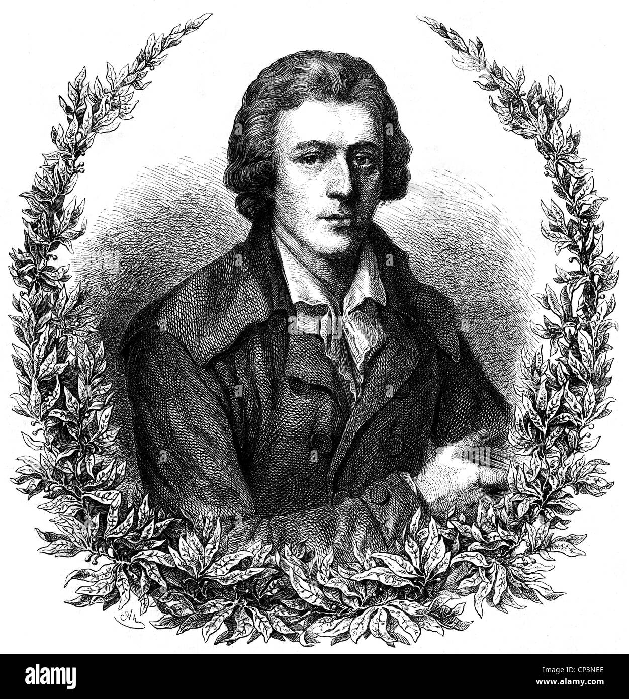 Friedrich schiller wood engraving hi-res stock photography and images ...