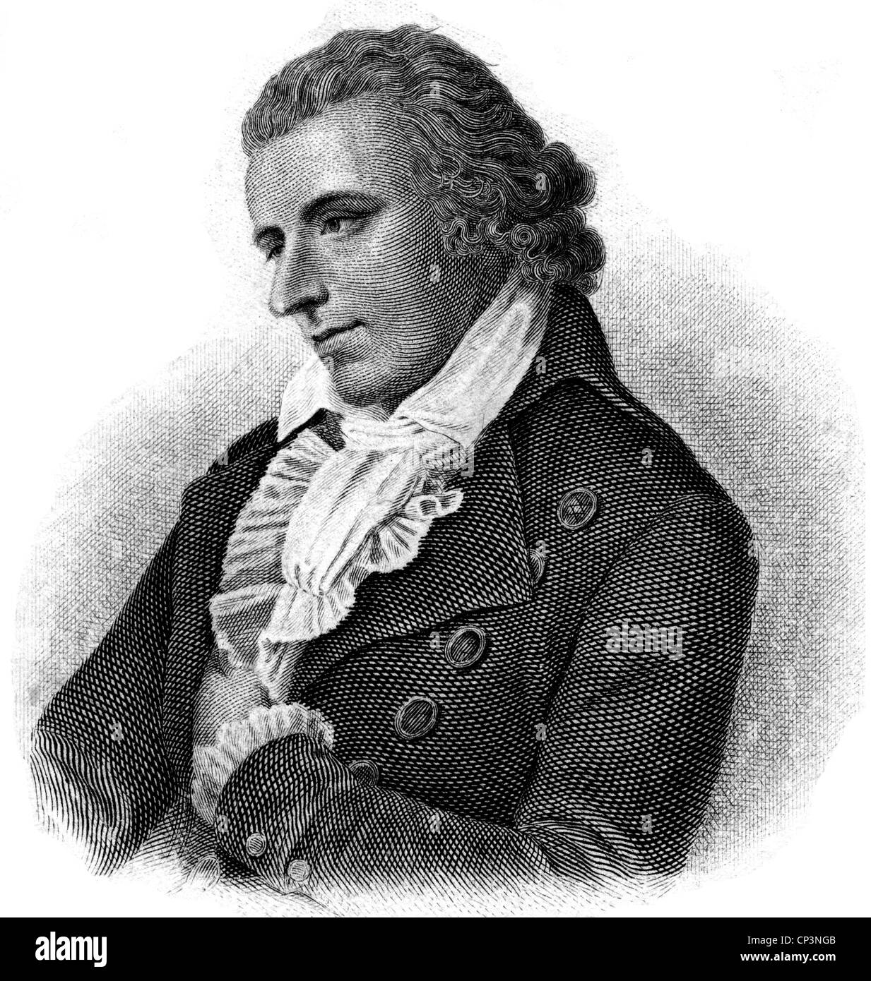 Friedrich schiller wood engraving hi-res stock photography and images ...