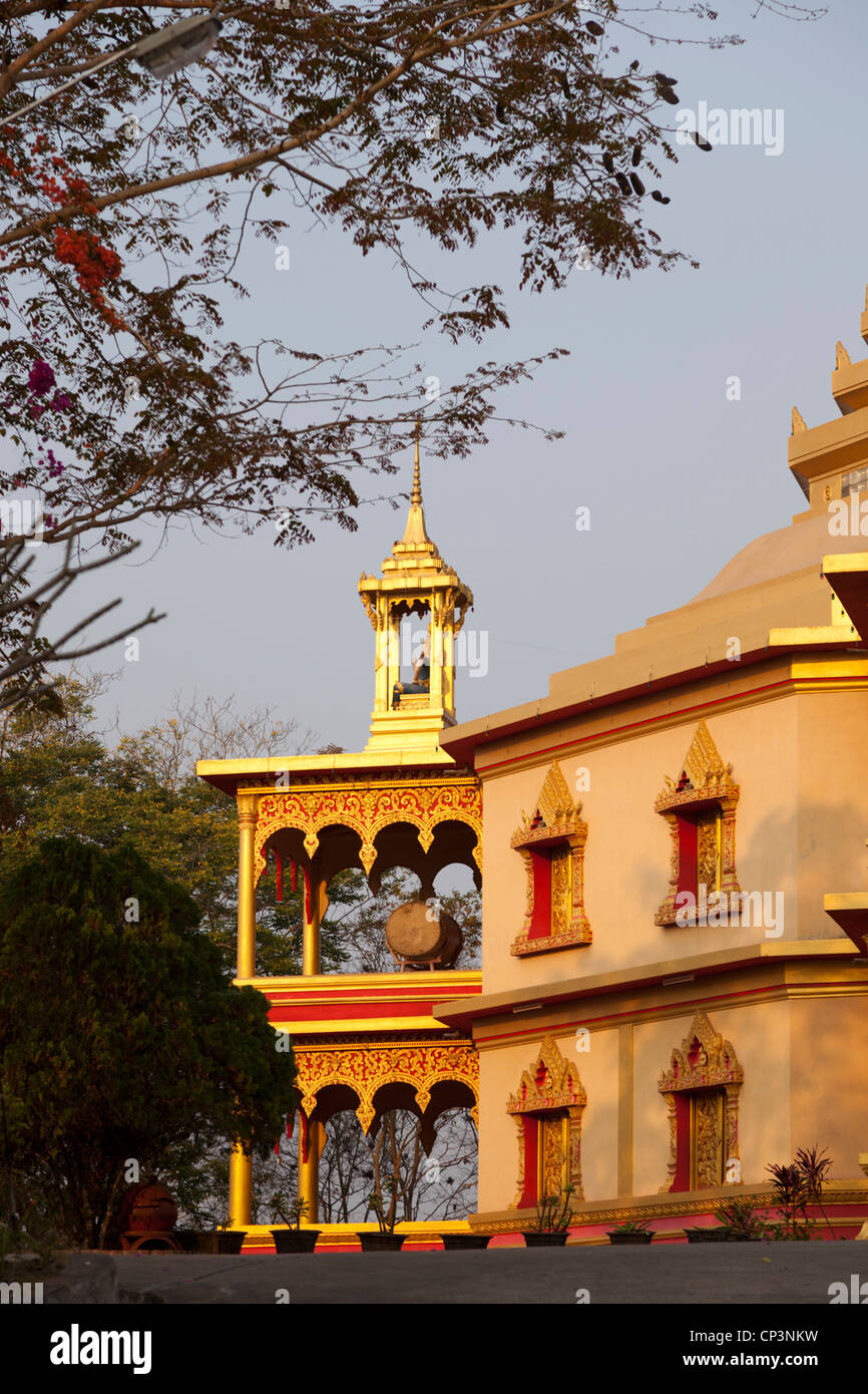 On top of a hill: the left wing of the Pa Phon Phao temple (Luang ...