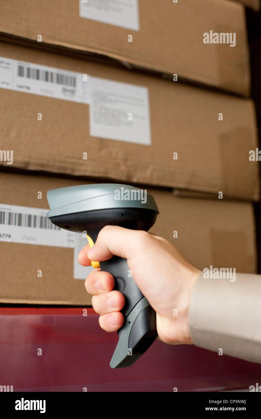 Bar code scanner Stock Photo - Alamy
