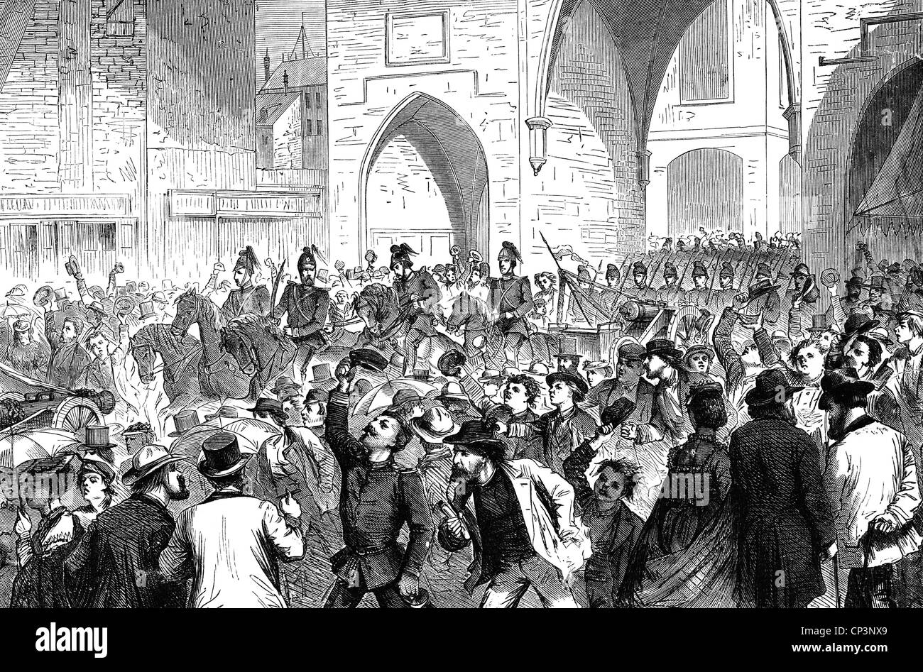 events, Franco-Prussian War 1870 - 1871, victory celebrations Stock ...