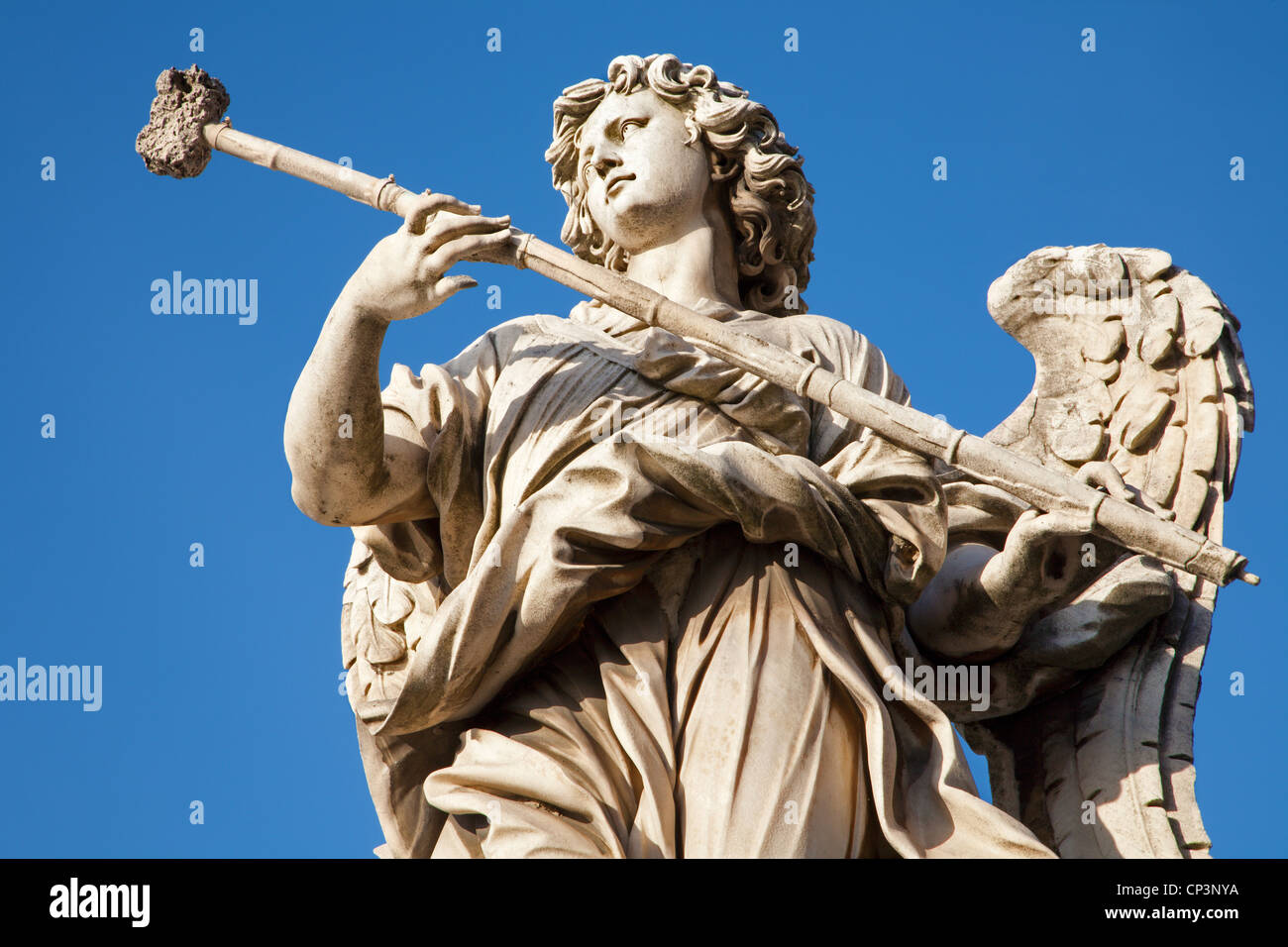Rome - Angel with Sponge from Angel s bridge Stock Photo - Alamy