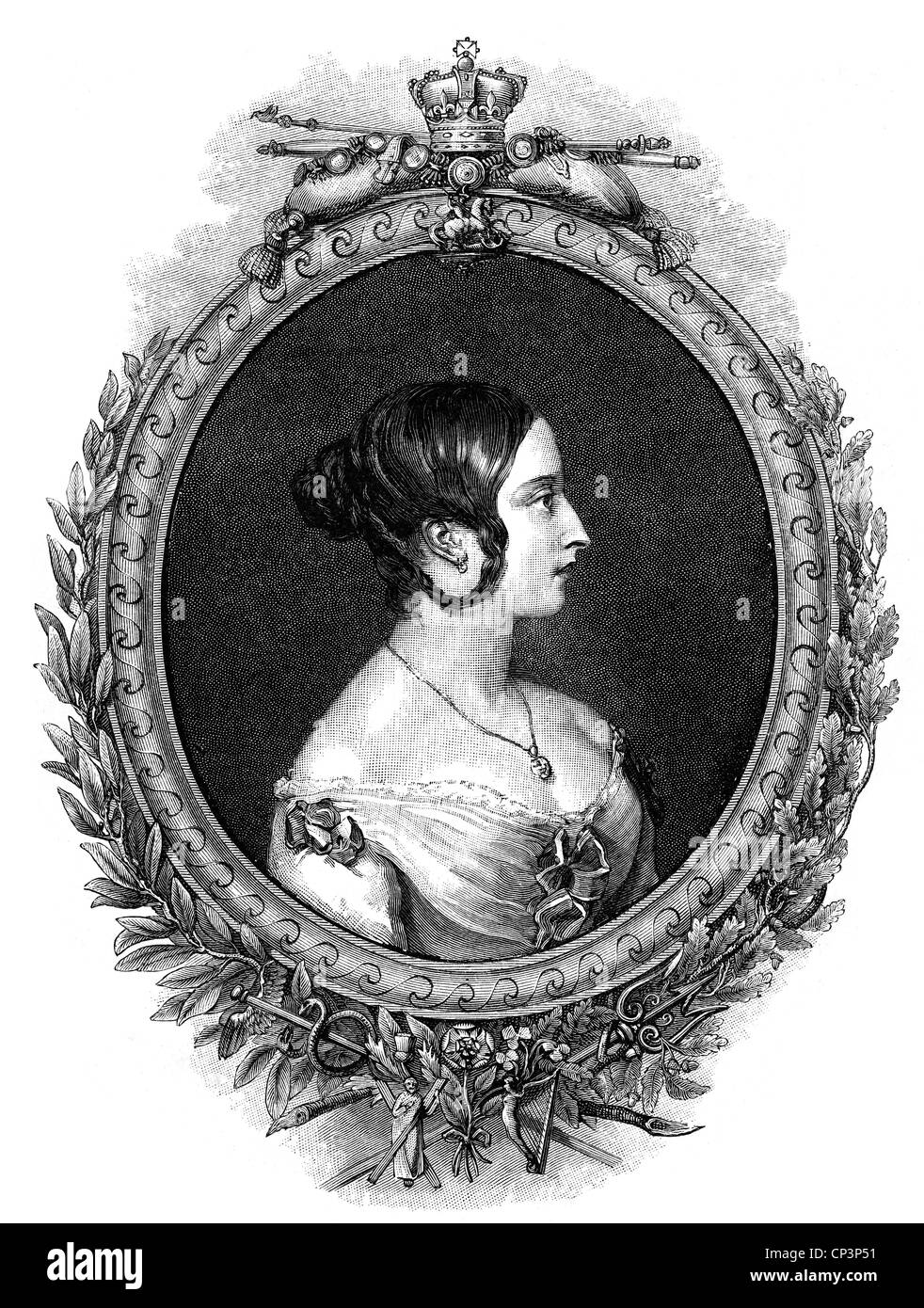 Queen victoria profile hi-res stock photography and images - Alamy