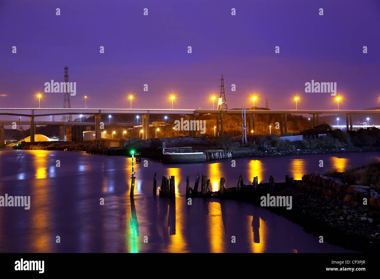 M4 Bridge over the Avon Nedd / River Neath Stock Photo - Alamy