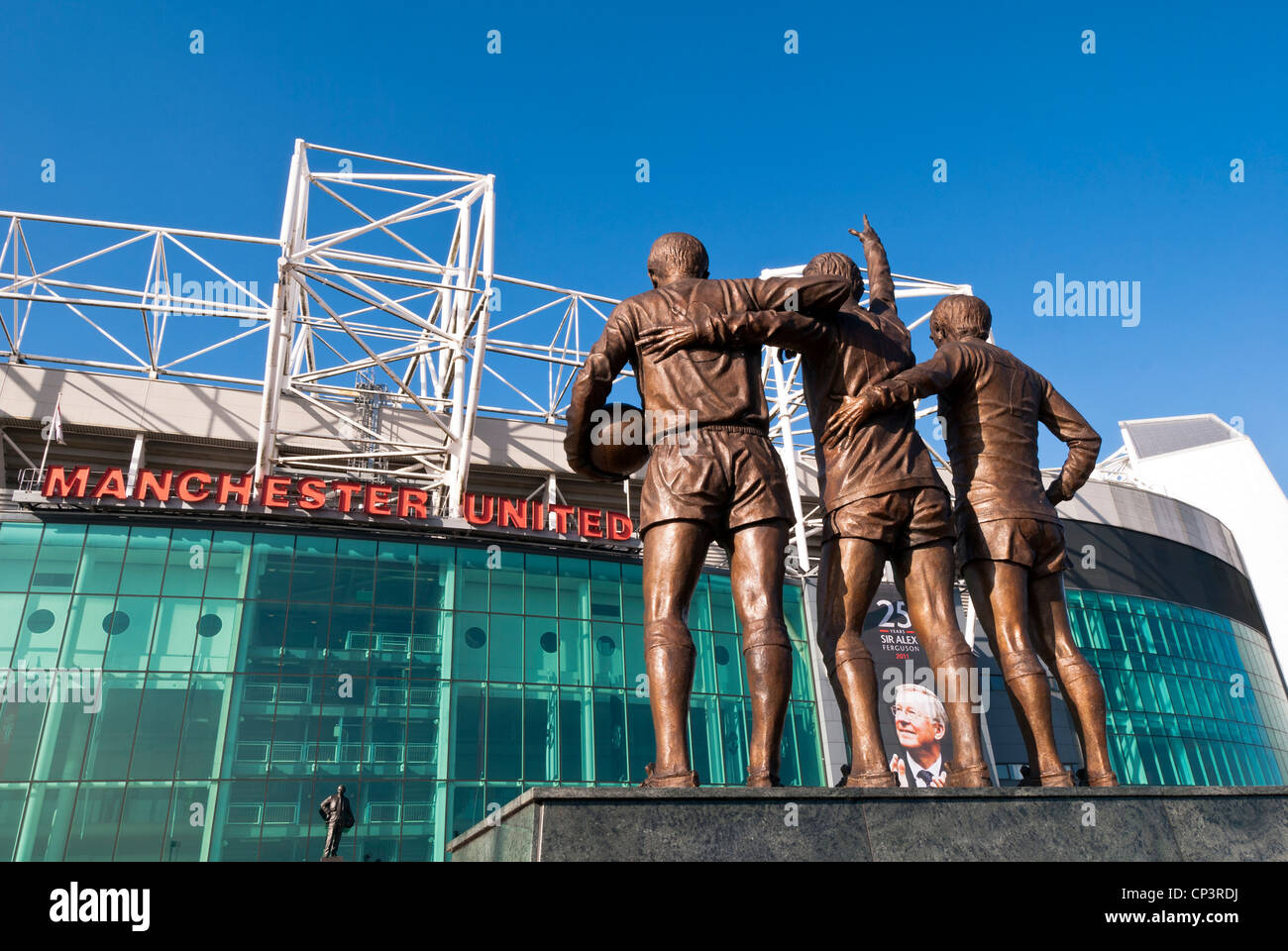 The United Trinity, Best, Law & Charlton, Old Trafford, Manchester ...