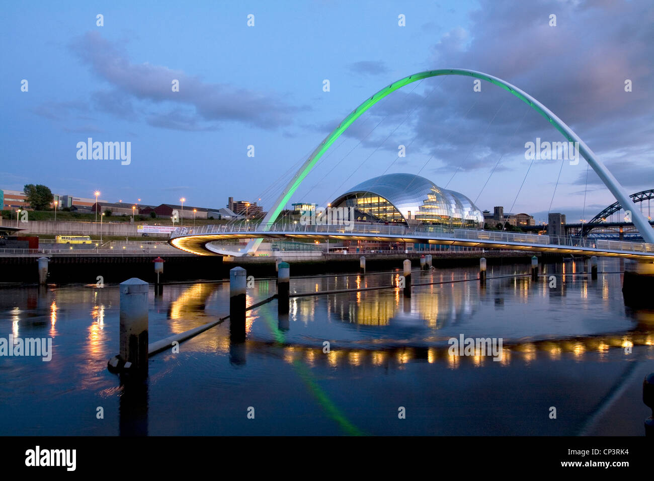 The Sage, Millennium Bridge, Gateshead Stock Photo - Alamy